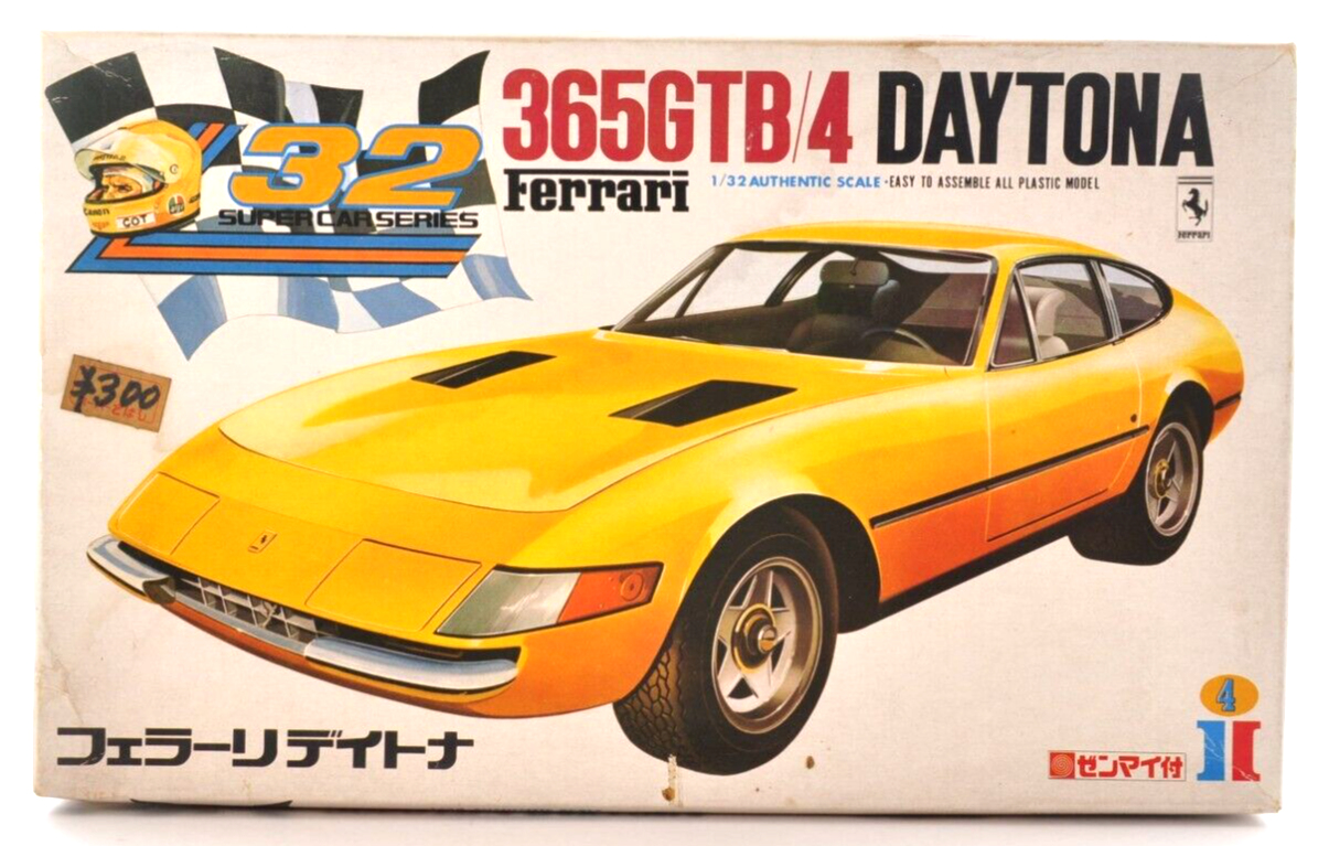 Vintage Ikko Mokkei Ferrari 365 GTB/4 Daytona 1/32 Scale Wind-Up Model ...