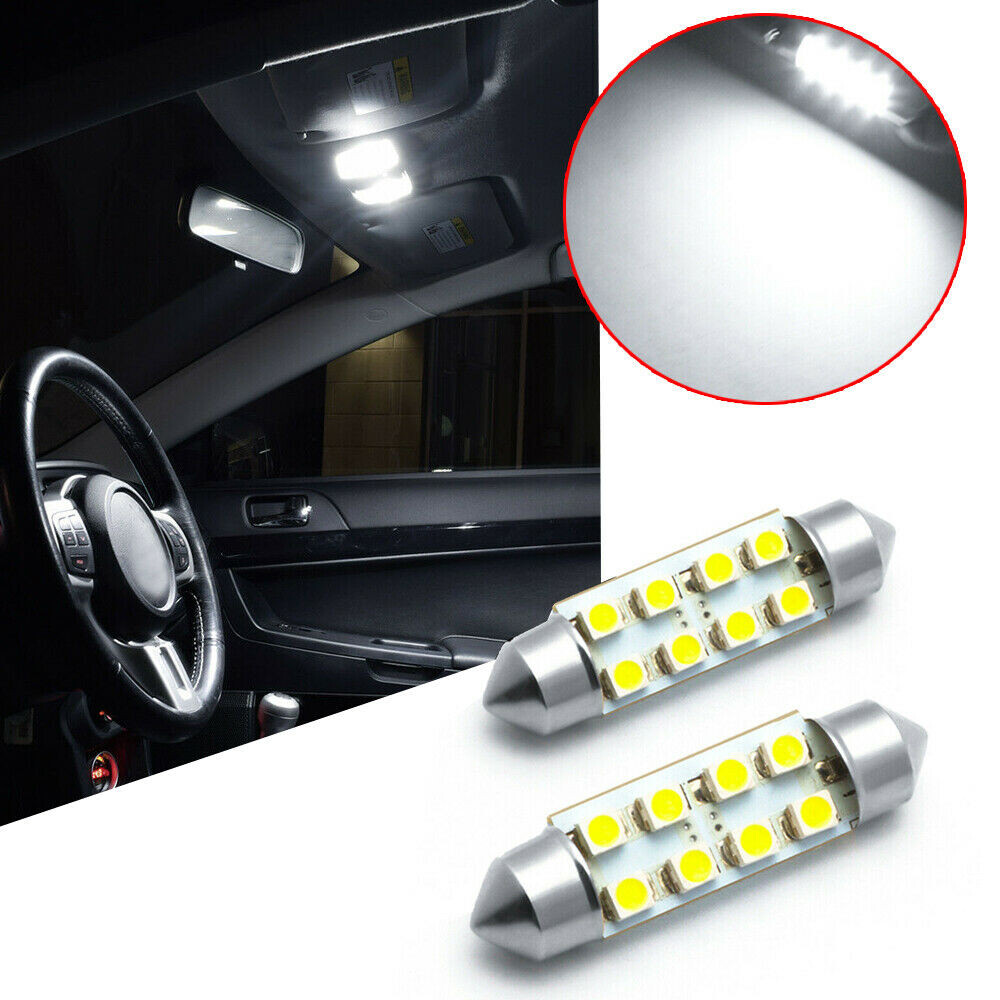 9x Car License plate Lamp Map Reading Bulb LED Car Interior Lights ...