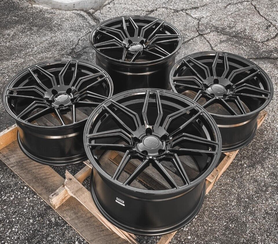 19" 20" MRR Flow Forged M024 Black Wheels For Corvette C6 C7 Z06 ...