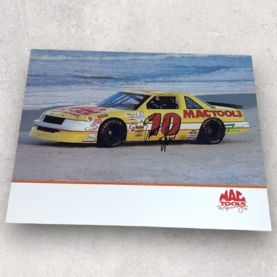 Ernie Irvan signed VINTAGE NASCAR HERO photo MAC TOOLS #10 CHEVY LUMINA ...