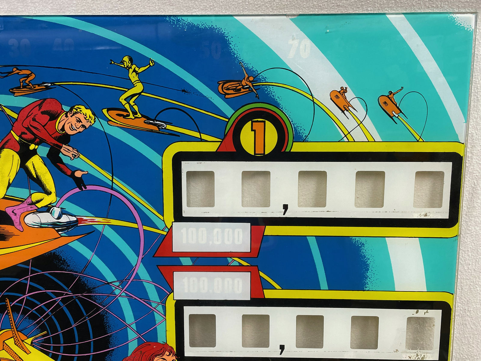 Gottlieb Super Spin Pinball Machine Game Backglass | eBay