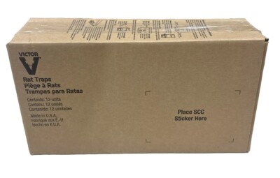Victor M326 PRO Rat Traps (12 Pack) Easy Set Rat Snap Trap Quick Catch ...