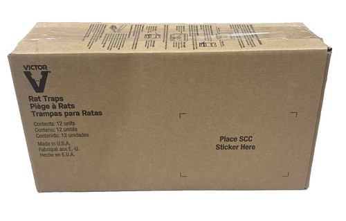 Victor M326 PRO Rat Traps (12 Pack) Easy Set Rat Snap Trap Quick Catch ...