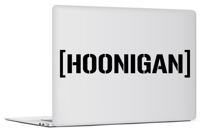 HOONIGAN Funny Vinyl Car Window Decal | Truck Laptop Racing Sticker 4 ...