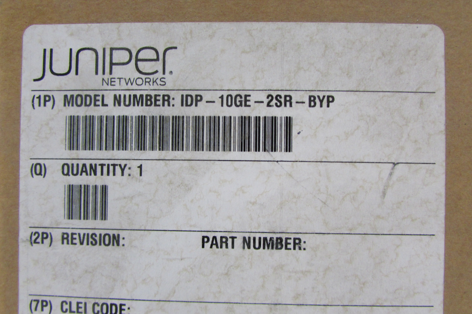 New Juniper IDP-10GE-2SR-BYP 2-Port 10 Gig Fxed SR Optics Module (For IDP8200) | eBay