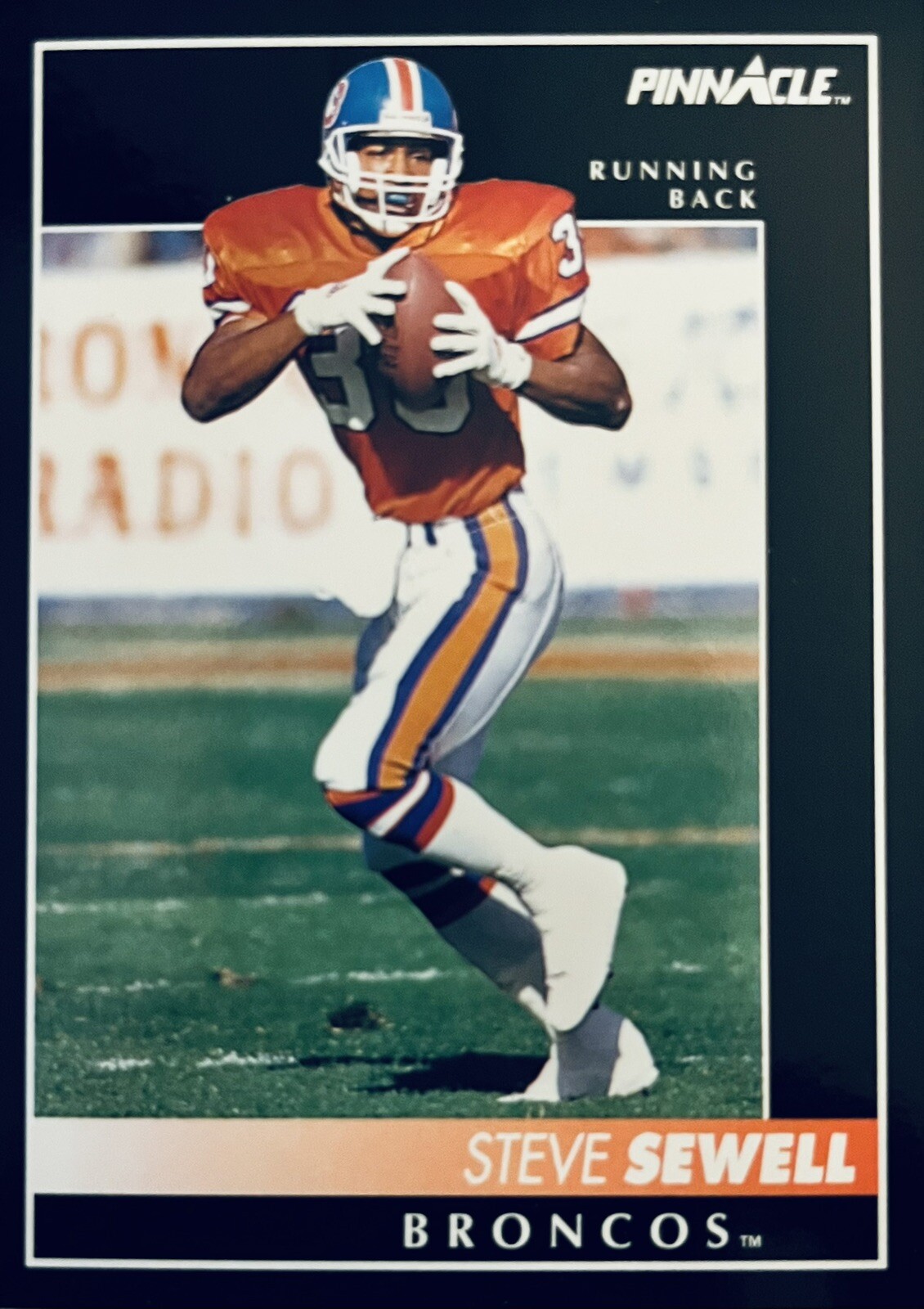 Brand New: Vintage 1992 Pinnacle Steve Sewell Denver Broncos Trading ...