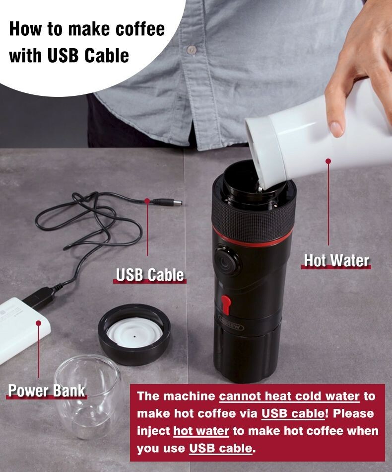 Portable Electric Capsule Coffee Maker Single Serve K-Cup Pod Coffee ...