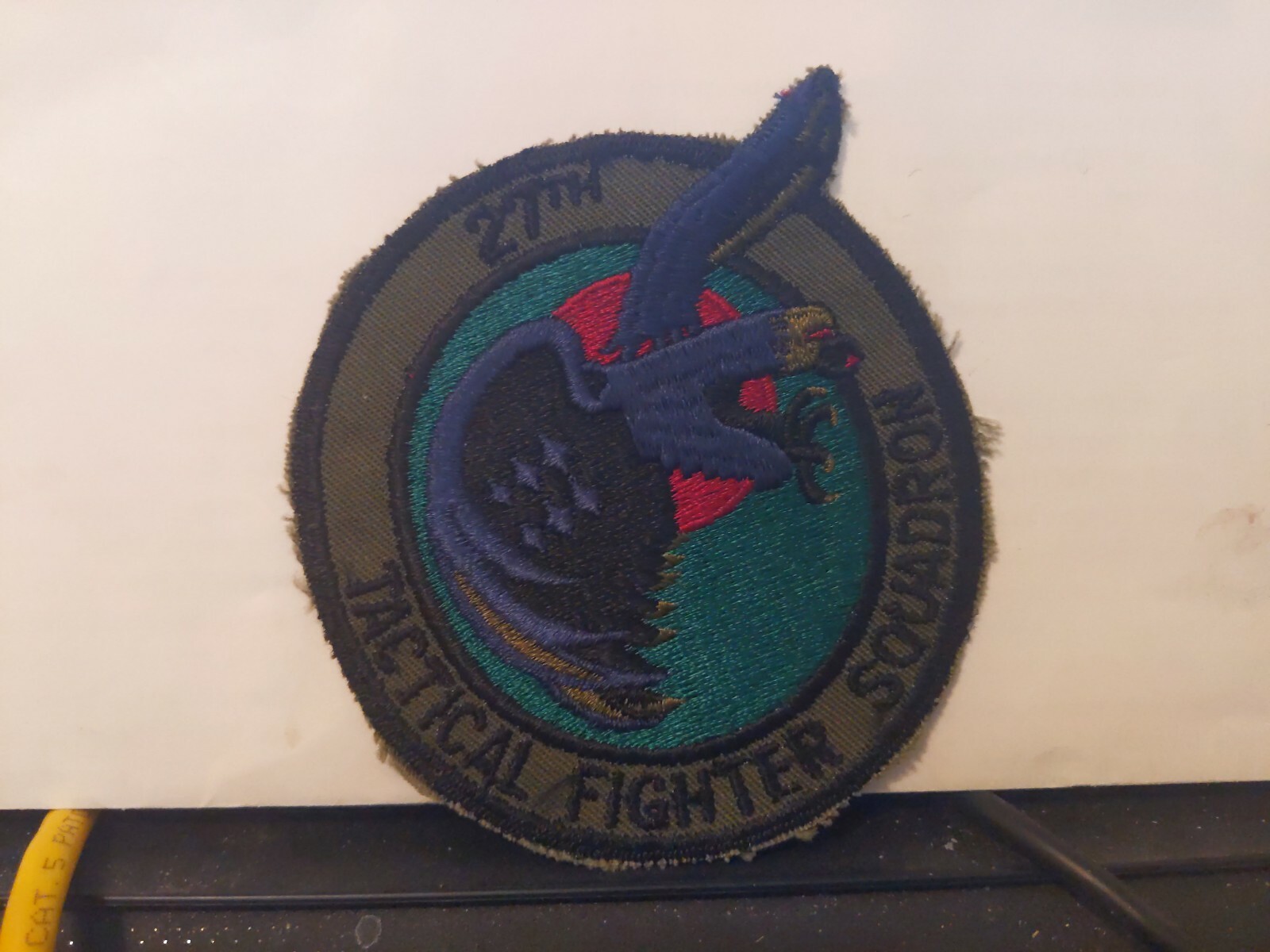USAF 27th Tactical Fighter Squadron Subdued Patch 4 1/4 X 3 3/4 INCHES ...