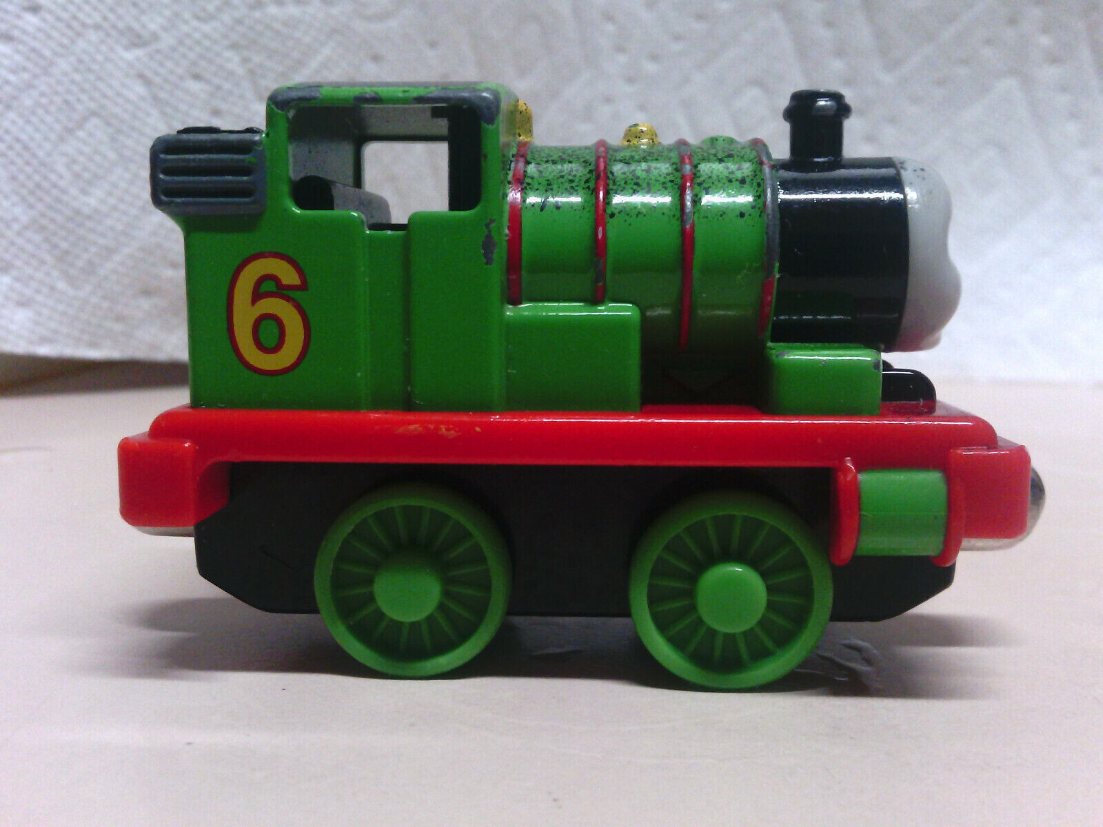 Thomas and Friends Take Along Dirty Tired Coal Dust Percy Diecast Metal ...