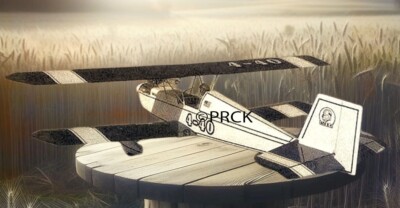 Ace 4-40 Bipe Biplane 48" Wingspan RC Model Airplane Printed Plans ...