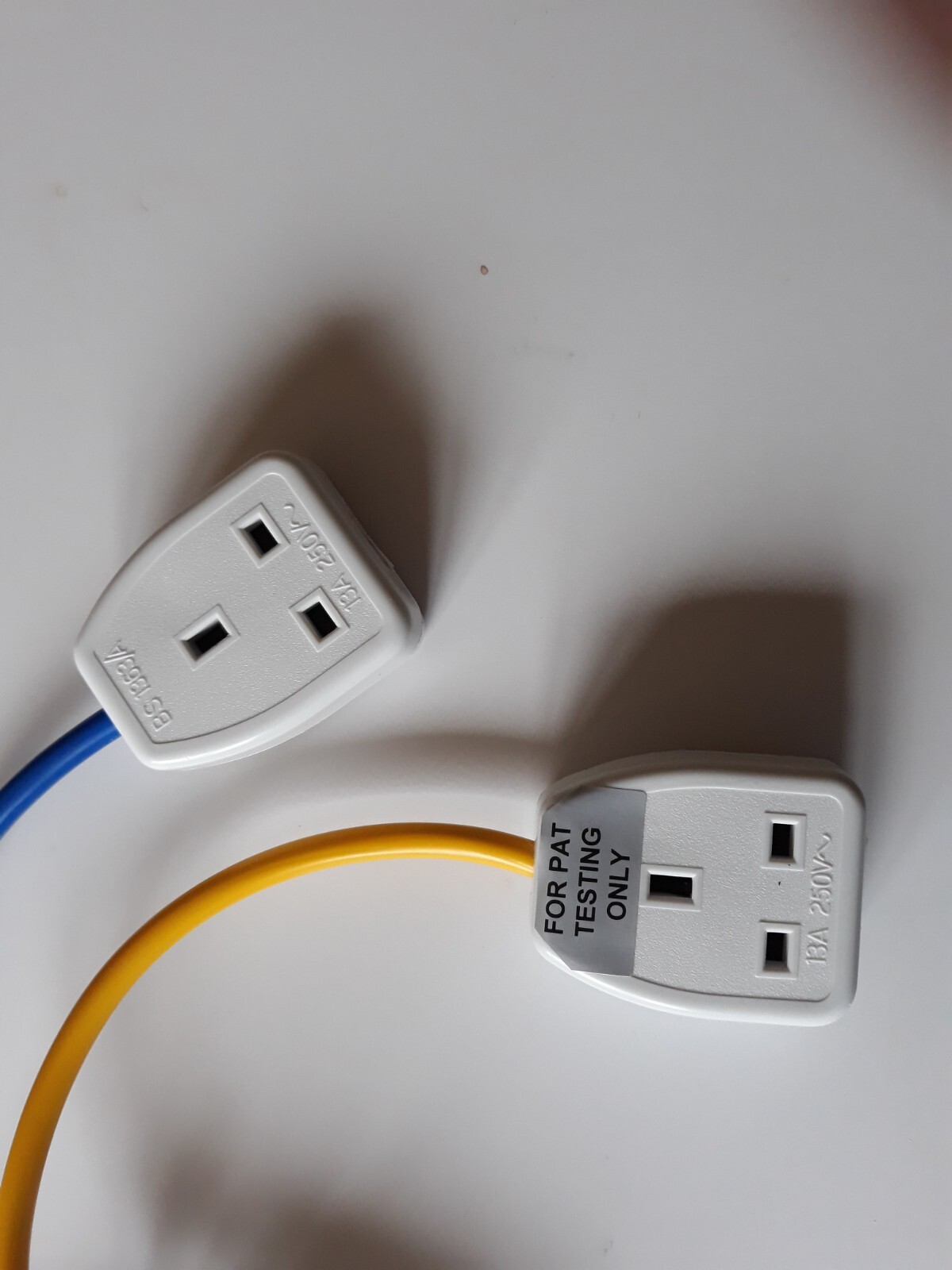 2 pcs.pat test kit 110v & 240v 16amp plugs to 13amp 240v sockets for ...