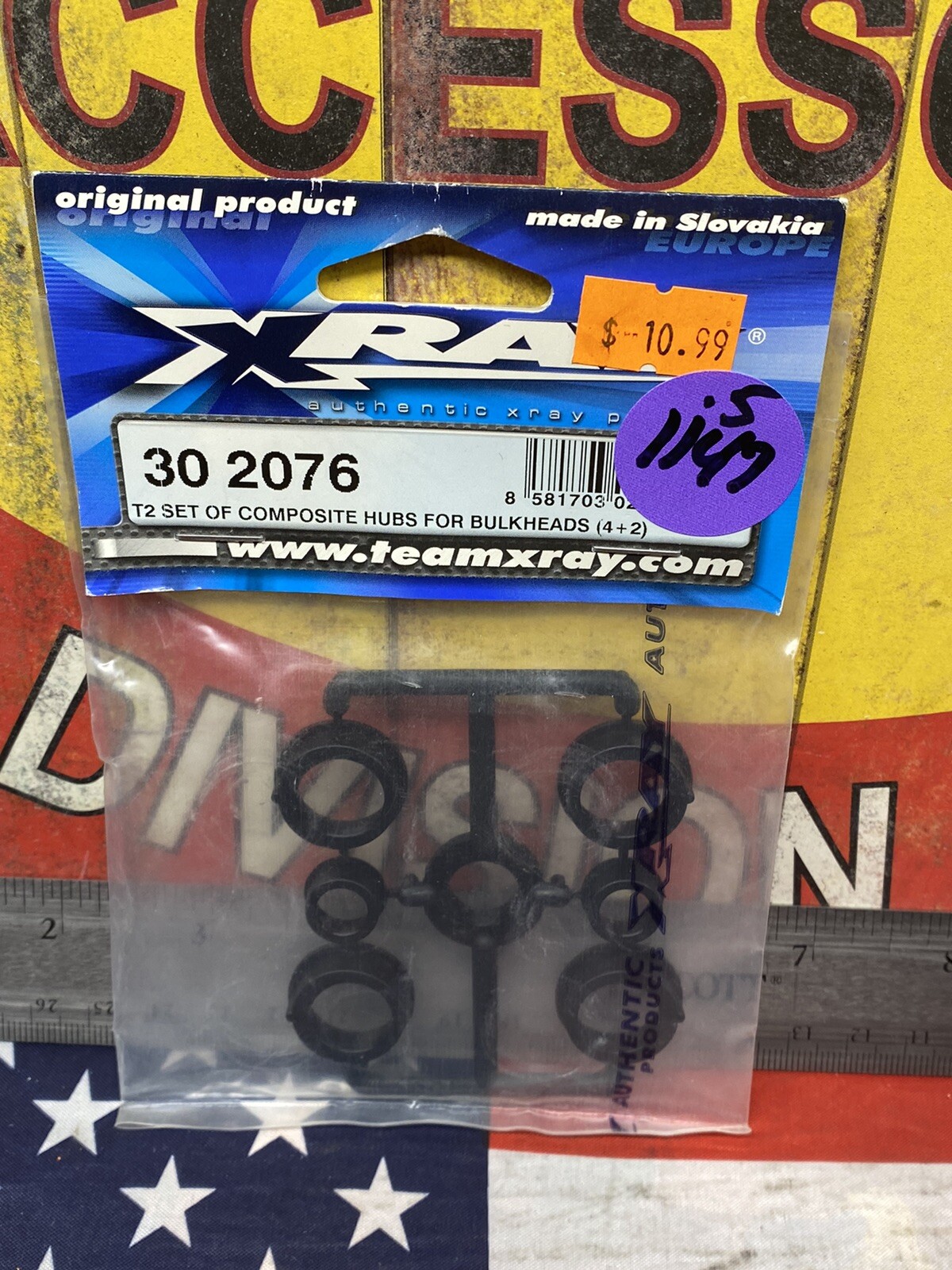 XRAY 30 2076 T2 SET OF COMPOSITE HUBS for: Bulkheads {4+2} New USA ...