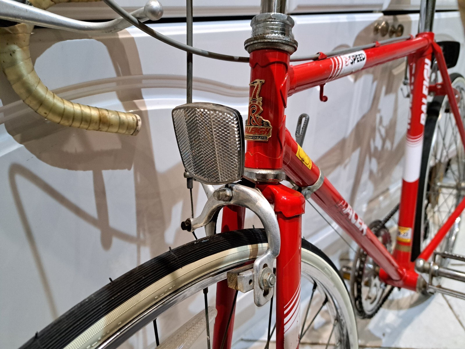 VINTAGE 70'S RALEIGH RACER 5 SPEED TEEN ROAD BIKE RED NEW TYRES | eBay UK