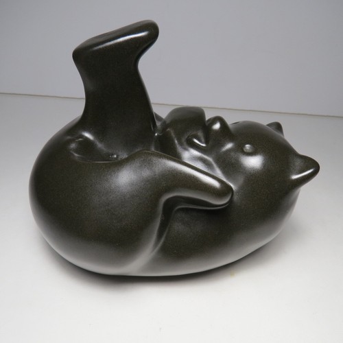 Vintage D. Ferguson Pigeon Forge Pottery Playful Bear Leg in Air ...