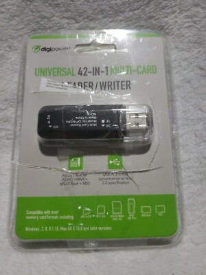 Digipower Universal 42 in 1 Multi Card Reader Writer NEW | eBay