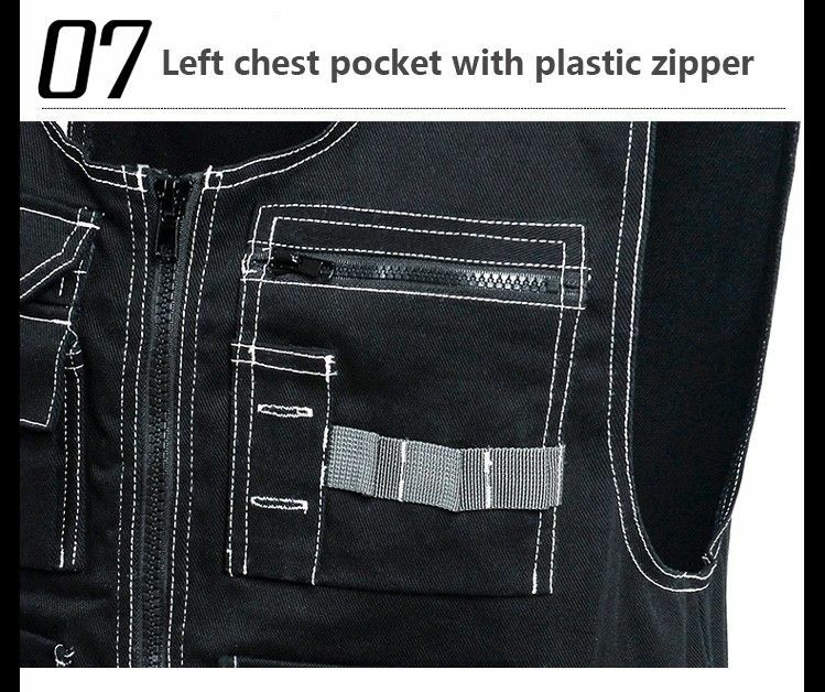 Tool Vest Technician Workwear Multi Pocket Electrician Carpenter ...