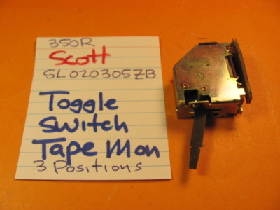 📈HH SCOTT SL020305ZB TAPE MONITOR TOGGLE SWITCH 350R STEREO RECEIVER | eBay