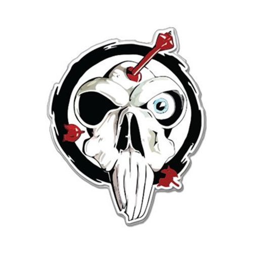 Skull Bullseye Fear Styling Car Vinyl Sticker - SELECT SIZE | eBay
