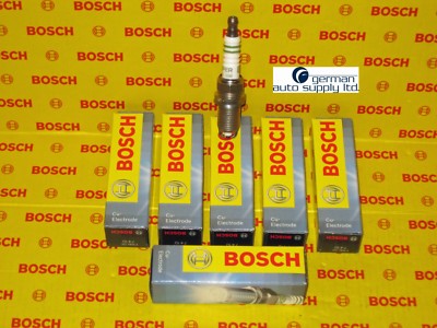Porsche, BMW 6 Piece Spark Plug Set - BOSCH - 0242240566, FR6LDC, 7410 ...