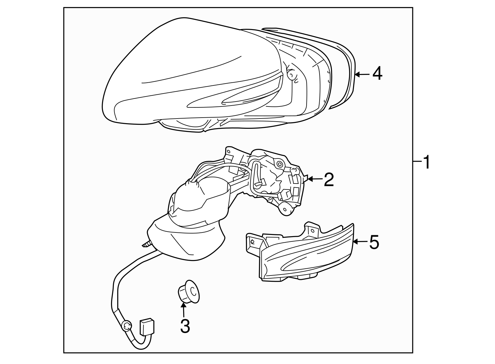 Genuine Lexus Door Mirror Drive Motor 87909-53481-D0 | eBay