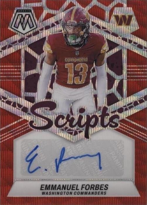 2024 Panini Mosaic - Scripts Emmanuel Forbes #SC-EMF Red Wave Prizm (AU ...