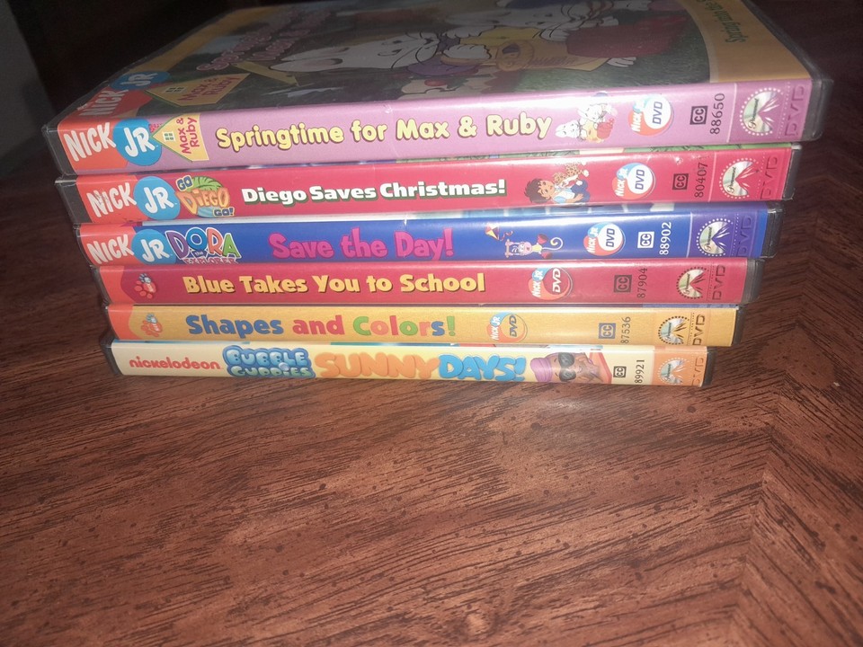 Nick Jr Nickelodeon DVD Kids Bundle Dora Diego Blues Clues Christmas ...