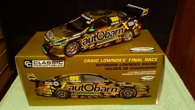 1:18 Classic Craig Lowndes #888 2018 Final Race Autobarn Holden ...