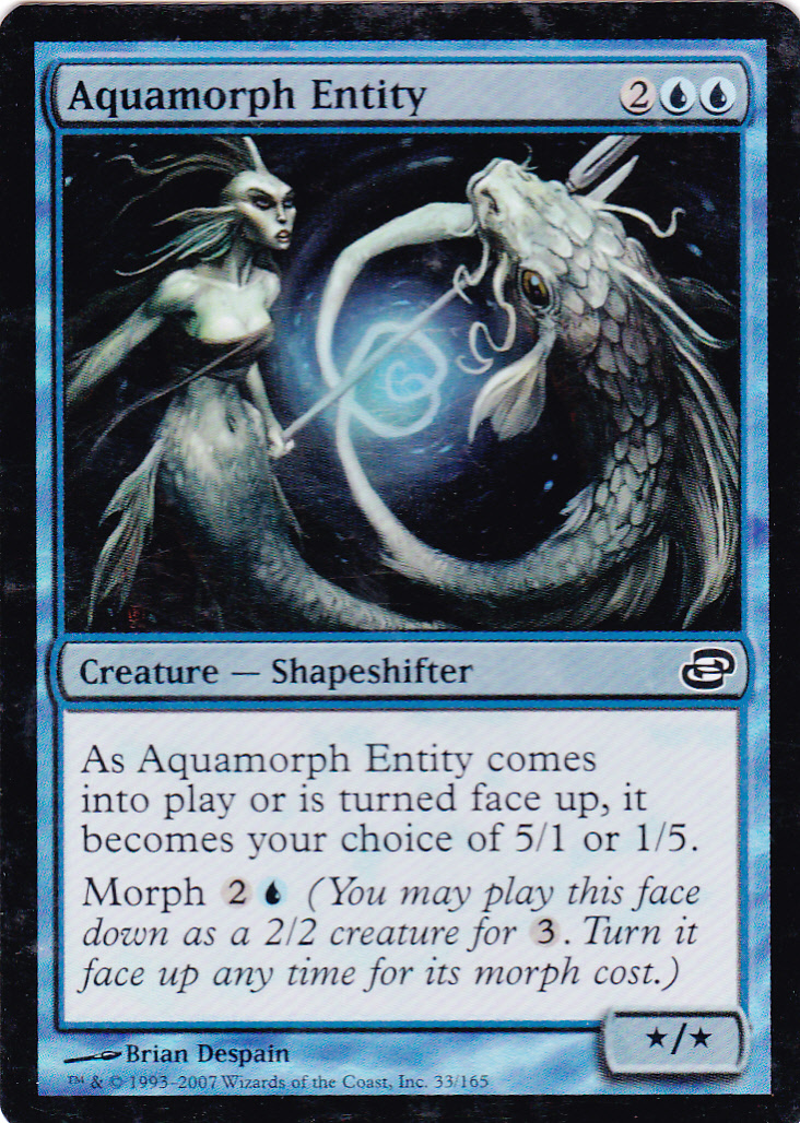 1x Foil - Aquamorph Entity - Magic the Gathering MTG Planar Chaos Foil ...