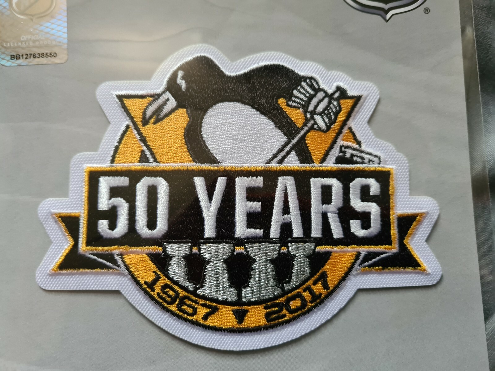 PITTSBURGH PENGUINS 50 YEARS PATCH 1967-2017 patch New in Packaging 50 ...