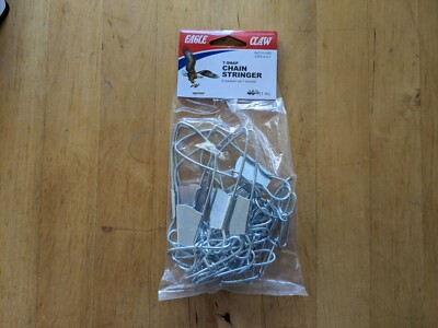 Lot of 10 Eagle Claw 04310-005 Chain Fishing Stringer 40 Inch 7 Snap ...