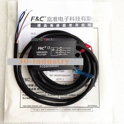 1PCS NEW FOR F&C FC-2100P Label Sensor 4-wire NO NC Photoelectric ...
