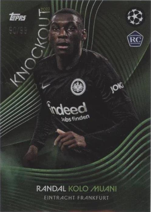 2022-23 Topps Uefa Champions League Knockout - Randal Kolo Muani Green ...