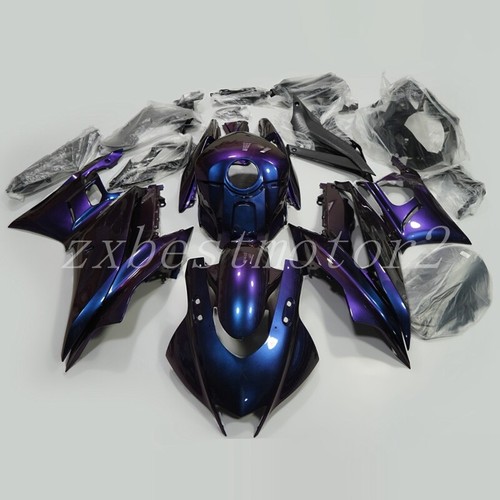 Chameleon Blue Purple ABS Fairing Kit For YAMAHA YZF R3 2019-2022 /R25 ...