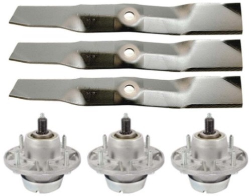 John Deere Z425 Z435 54" Mower Deck Spindle Assembly and Blade Kit ...