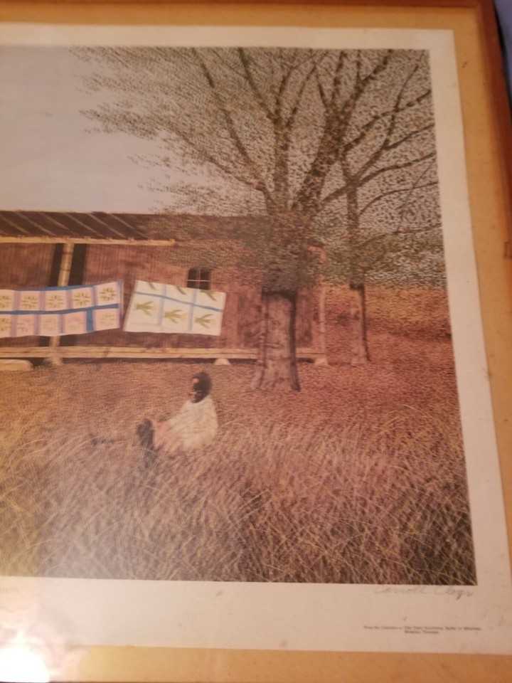 Carroll Cloar Artist Quilts Print 26" x 19" signed 431/1000 North Light ...