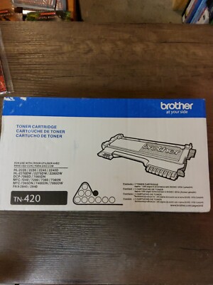 Genuine Brother TN-420 High Yield 1200 Pages Toner Cartridge- New in ...