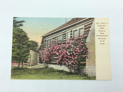 POSTCARD: BACK WALL OF LIMBERLOST CABIN, HOME OF GENE STRATTON-PORTER ...