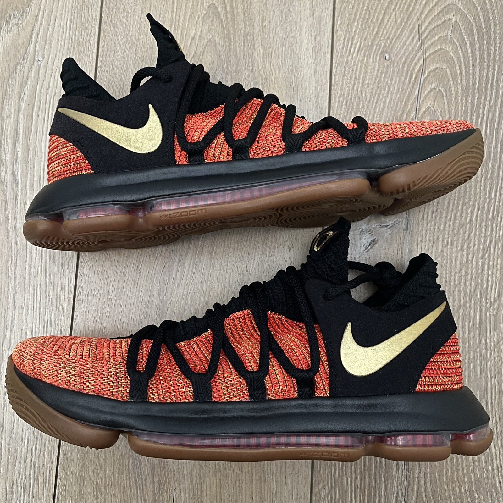 Nike Zoom KD 10 NFS University Red Metallic Gold Black Size 11.5 | eBay