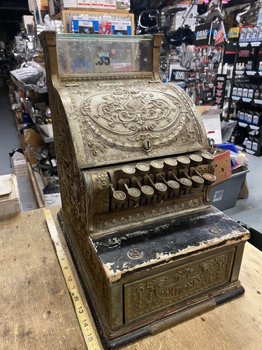 Vtg national cash register Small candy store barbershop Antique Fancy ...
