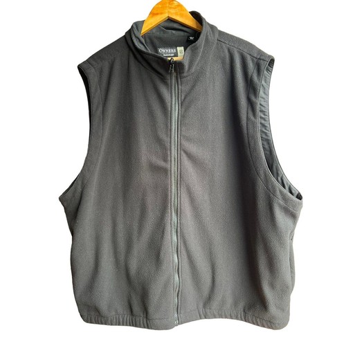 Reebok Owners Collect Fleece Vest Men's 2XL Full Zip Black Polyester | eBay