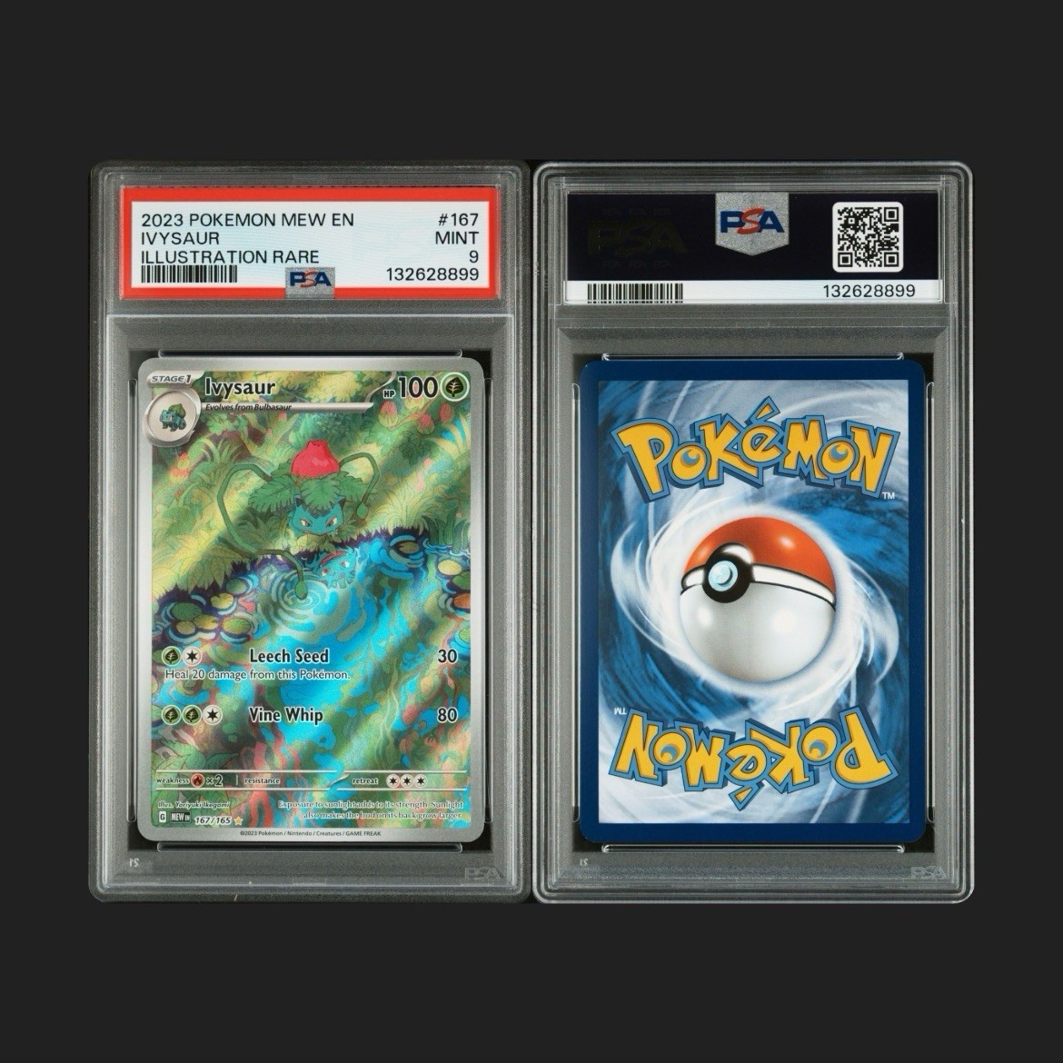 Pokemon TCG Scarlet & Violet 151 Ivysaur 167/165 Illustration Rare PSA ...