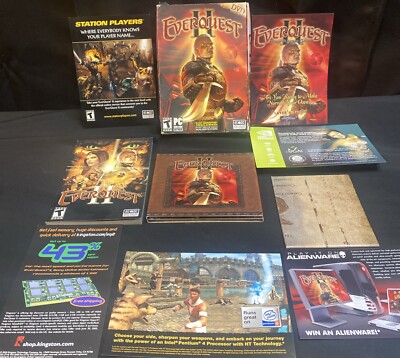 EverQuest II (PC DVD-ROM, 2004 TEEN) Big Box W/ Poster Map, 2 Discs ...