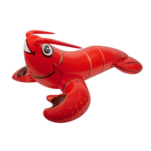 Lobster Rider Inflatable Swimming Pool Float, Red, Small | Poolmaster ...