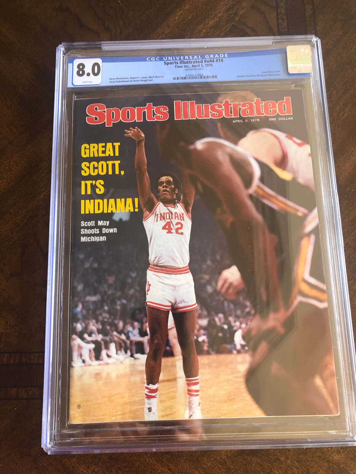 Sports illustrated 1976 Scott May CGC 8.0 Highest Graded 1/1 | eBay