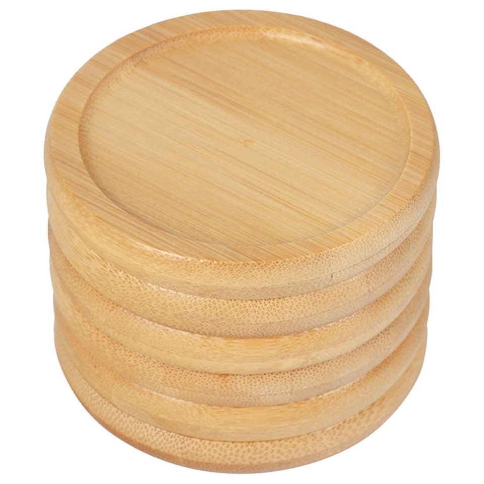 6 Pcs Tea Cup Placemats Bamboo Plant Pot Holder Table Coasters Drinks ...