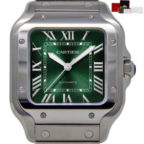Cartier NEW Santos WSSA0061 Medium GREEN Steel CARTIER 2024 #CA103 | eBay