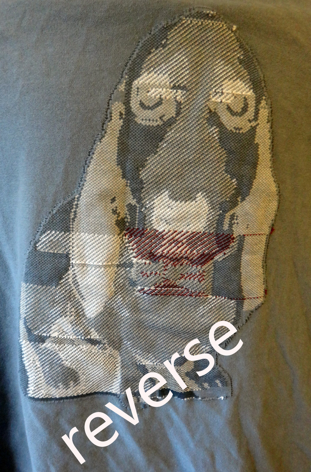Basset Hound knit sweater m embroidered patch dog beagle art picture ...