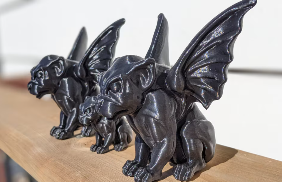 Gargoyle Fence Post Topper | Decorative Outdoor Fence Cap | Garden ...