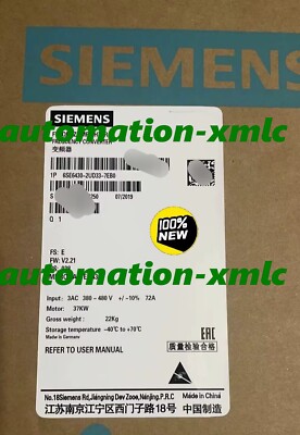 1 PCS 6SE6430-2UD33-7EB0 Brand New Inverter 6SE6430 2UD33 7EB0 DHL | eBay