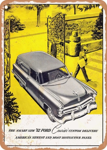 METAL SIGN - 1952 Courier Sedan Delivery Vintage Ad | eBay